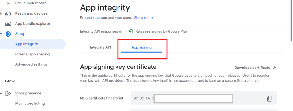 How do I create new my app signing key on Play Store? how to genrate .pem file ? - Umesro